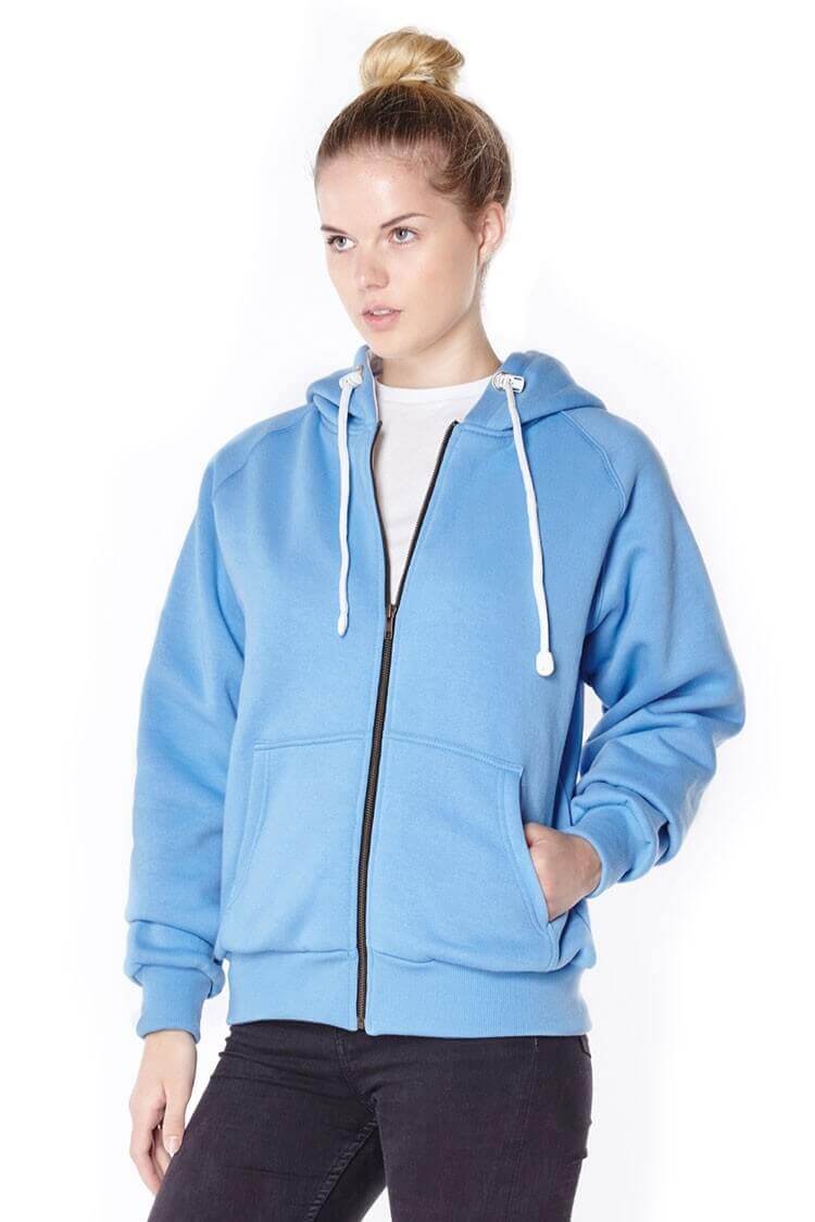 Ladies Knife Resistant Anti Slash Hooded Top in Blue – ALS Survival Ltd